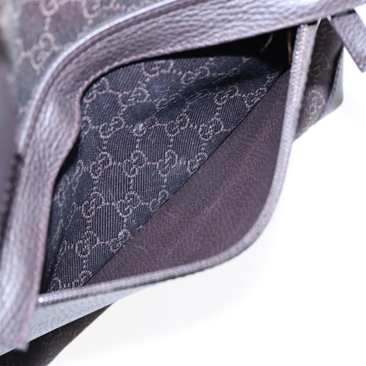 GUCCI GG Canvas Tote Bag Outlet Brown Silver 180450 Auth GUCCI GG Canvas Tote Bag Outlet Brown Silver 180450 Auth