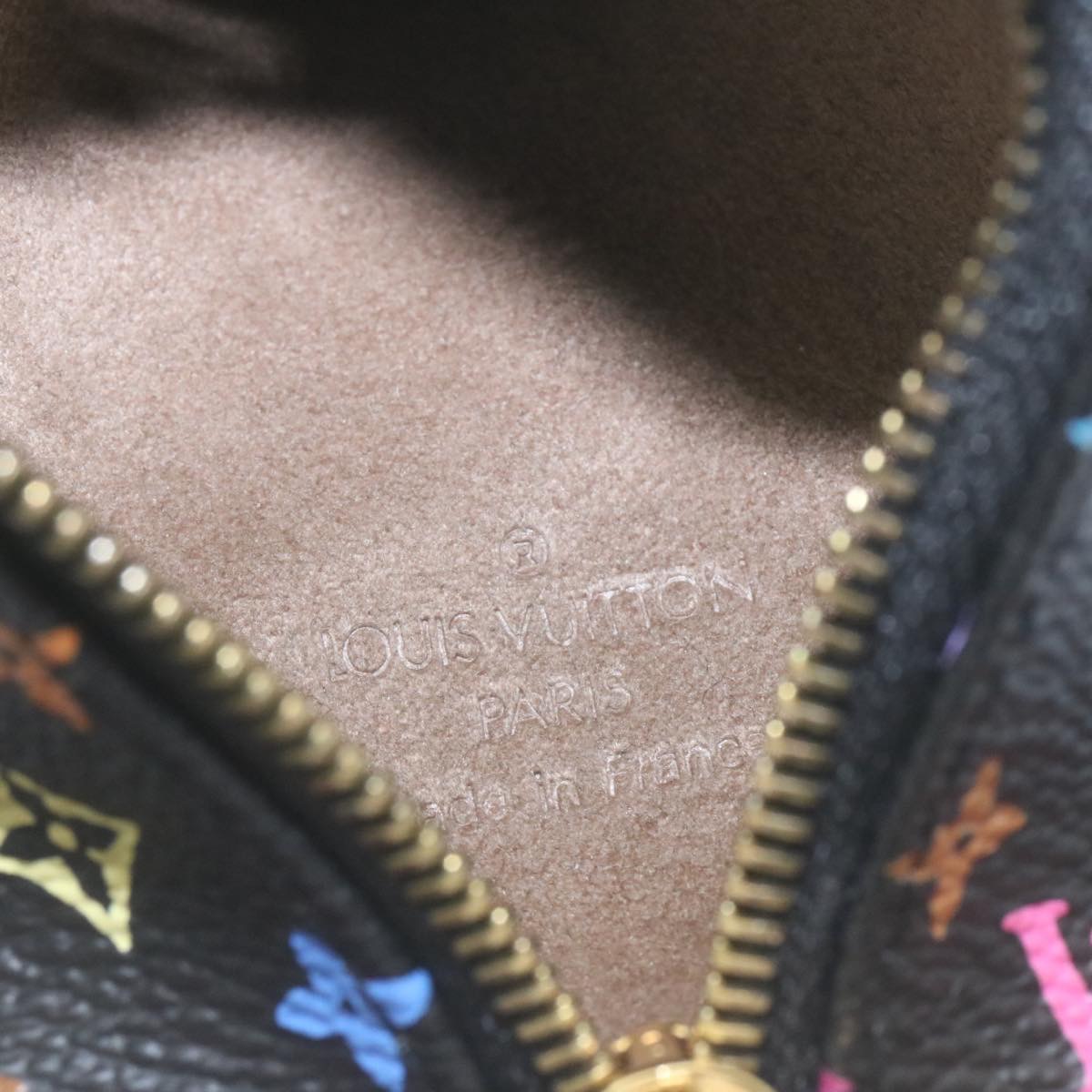 LOUIS VUITTON Monogram Multicolor Berlingo Coin Purse Black LOUIS VUITTON Monogram Multicolor Berlingo Coin Purse Black