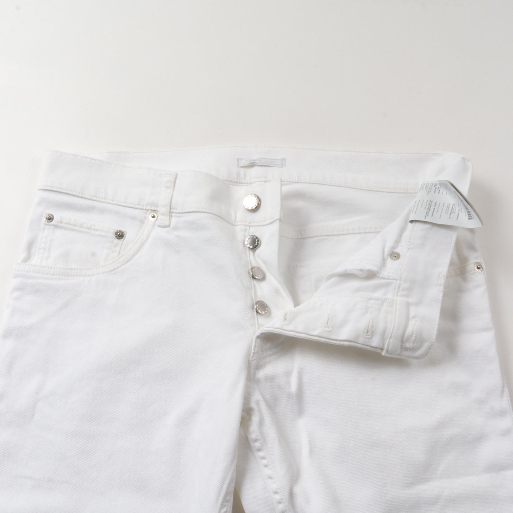 PRADA Denim pants RN.98339-CA.34767 cotton White Used Women PRADA Denim pants RN.98339-CA.34767 cotton White Used Women