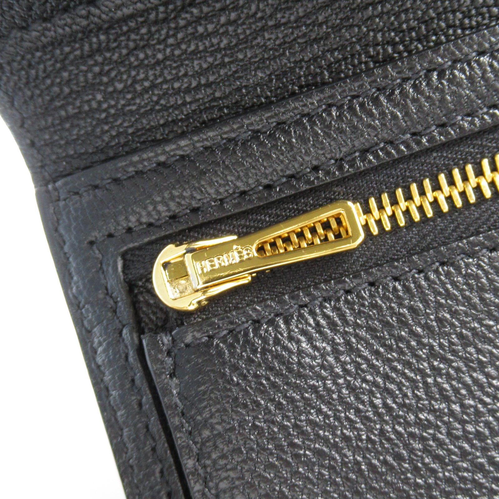 HERMES Bearn Combine Tri-fold compact Wallet purse B Chevre HERMES Bearn Combine Tri-fold compact Wallet purse B Chevre