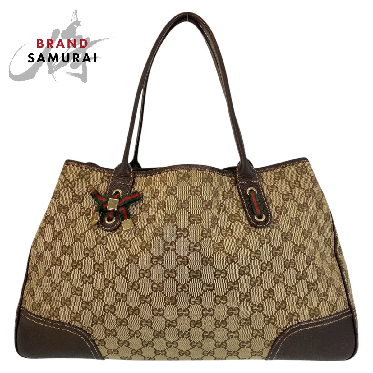 GUCCI Web Stripe Princy 161719 Tote Bag Shoulder Bag Beige GUCCI Web Stripe Princy 161719 Tote Bag Shoulder Bag Beige